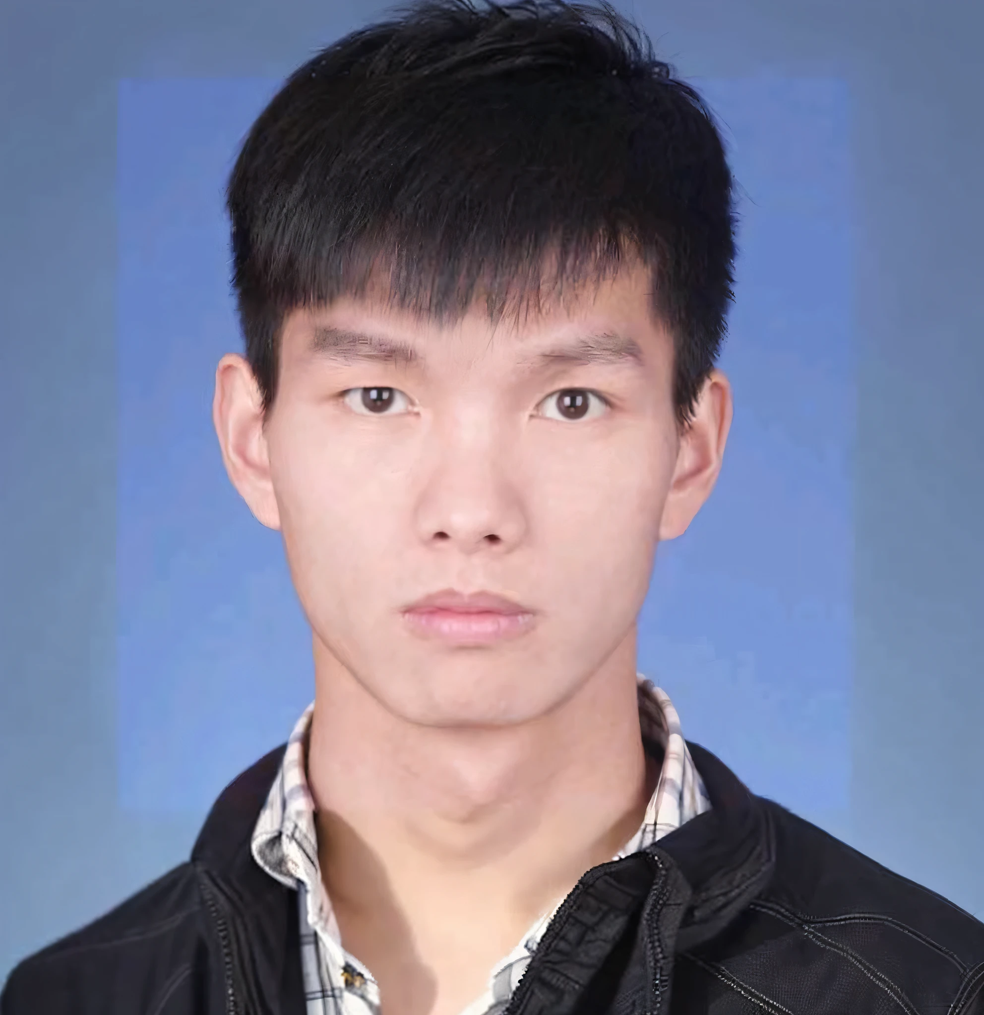 全亞洲男子，穿着黑色夹克和格子衬衫, jinyiwei, yihao ren, Wang Qichao, xintong chen ...