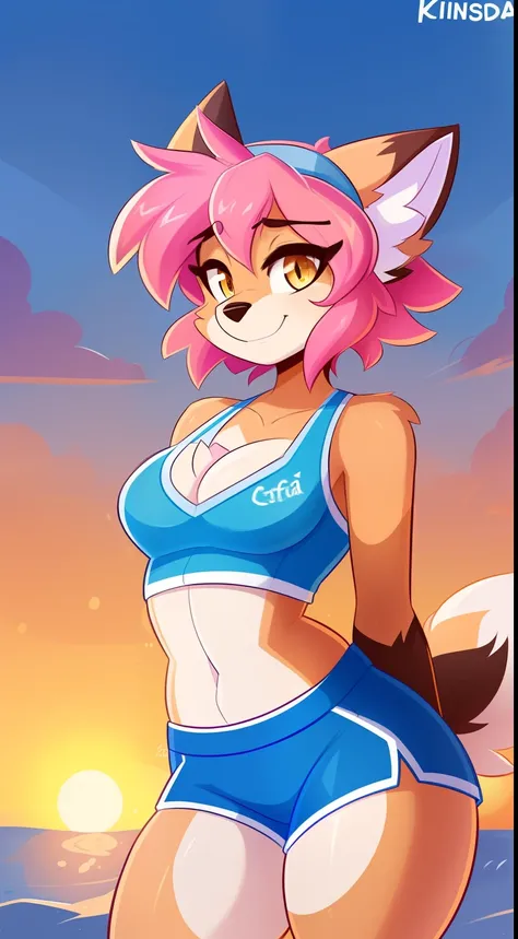 carregado em e621, Lindo and detailed portrait of a (((Feminino))) female anthro raposa ...