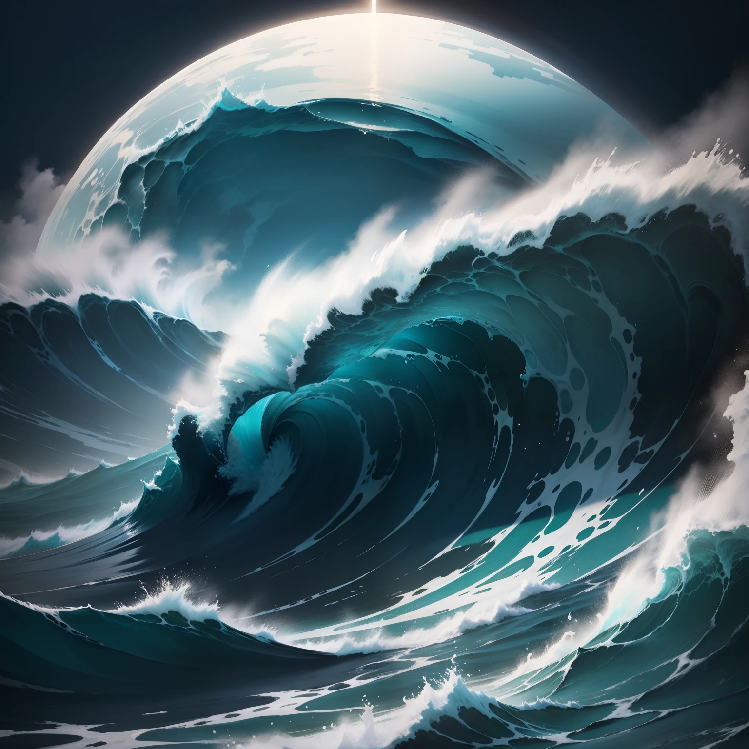 tidal wave - SeaArt AI