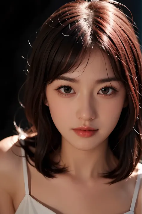 twjihyo、Close-up portrait of Jihyo showing off her crevage in a leather ...