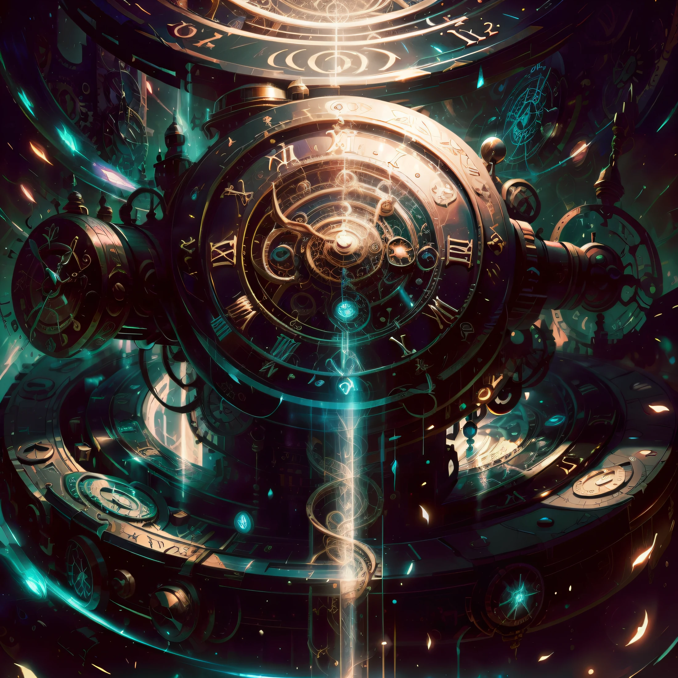 ChronomancyAI,Steampunk Time Machine , Detailed, Convoluted - SeaArt AI