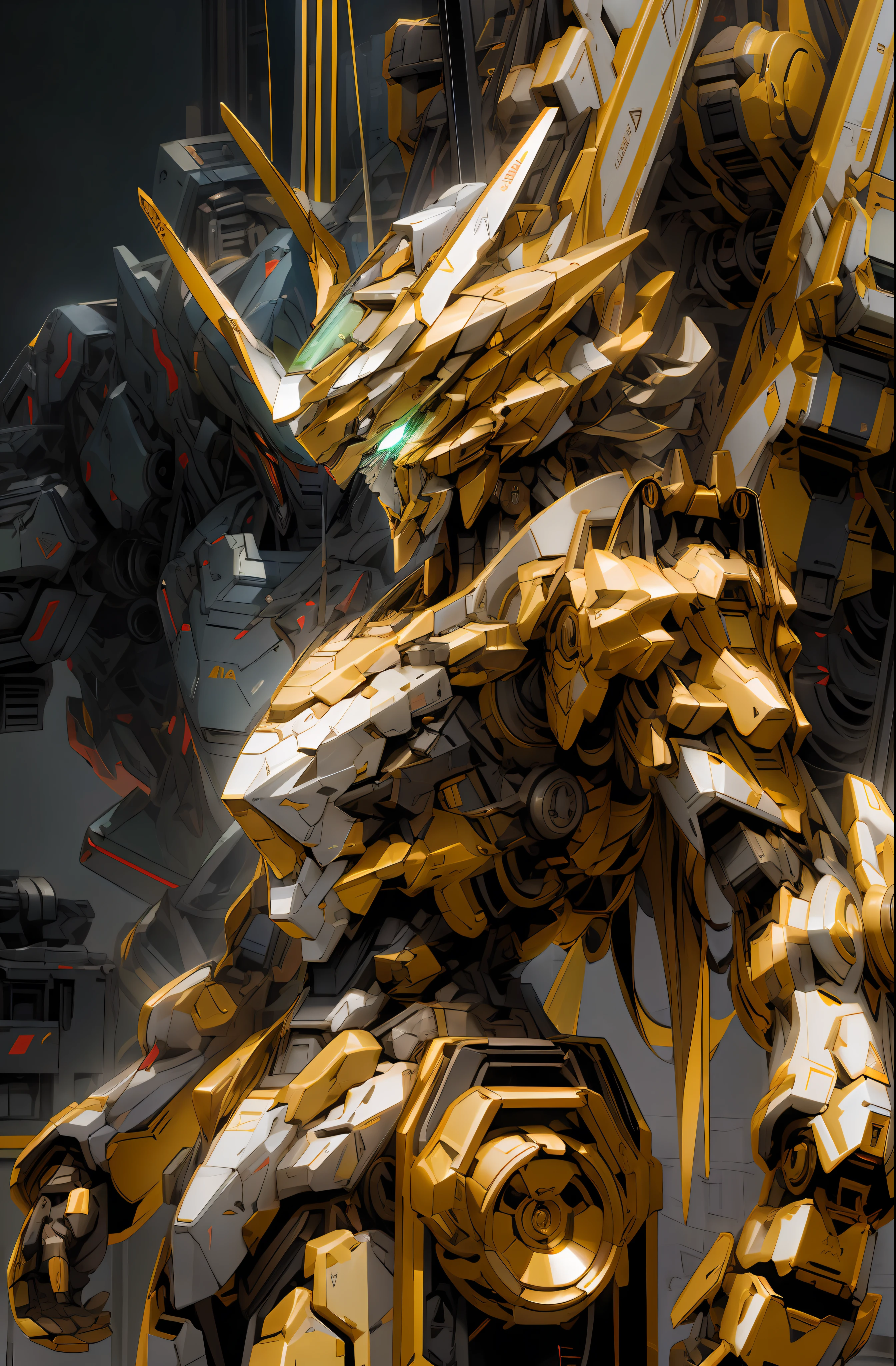 mechanicalparts，robotjoints，mecha art, mecha asthetic, gundam,Facial ...