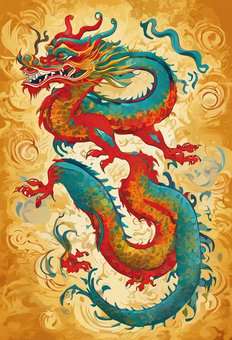 chinese dragon outline - SeaArt Al - Free Al Art Generator