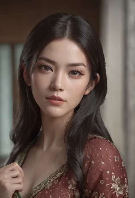 Portrait of a beautiful female 1700s, perfect detailed face, detailed symmetric circular iris ...