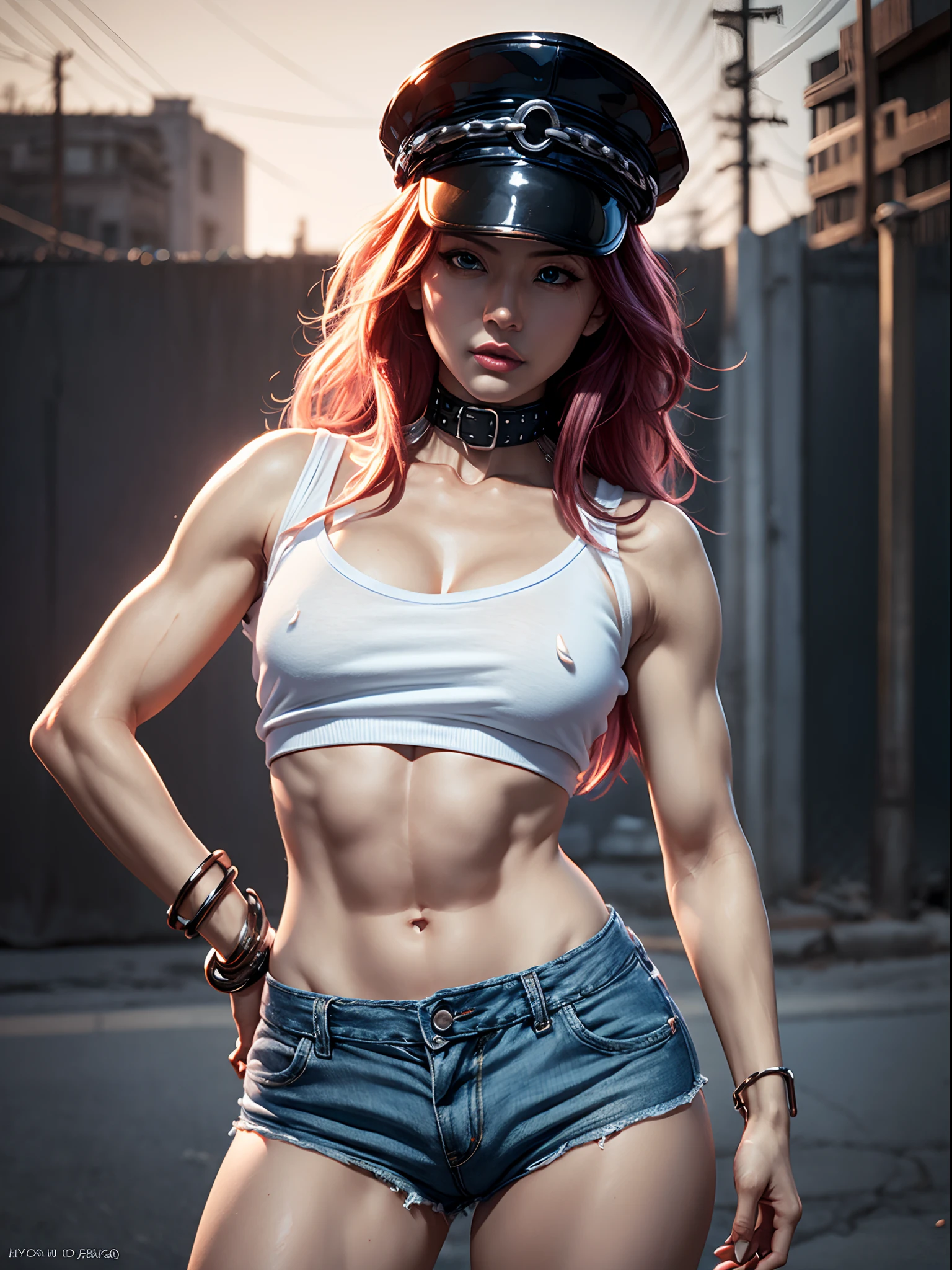 (masterpiece, best quality:1.4), (standing:1), (dinamic pose:1.4), poison (sf) - SeaArt AI