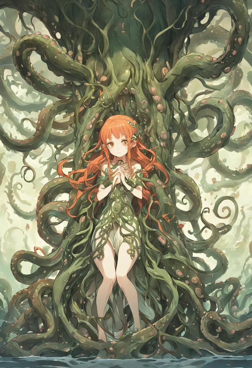 Tentacle demon tree, tentacle tree, plant tentacle, binding, devouring goddess - SeaArt AI