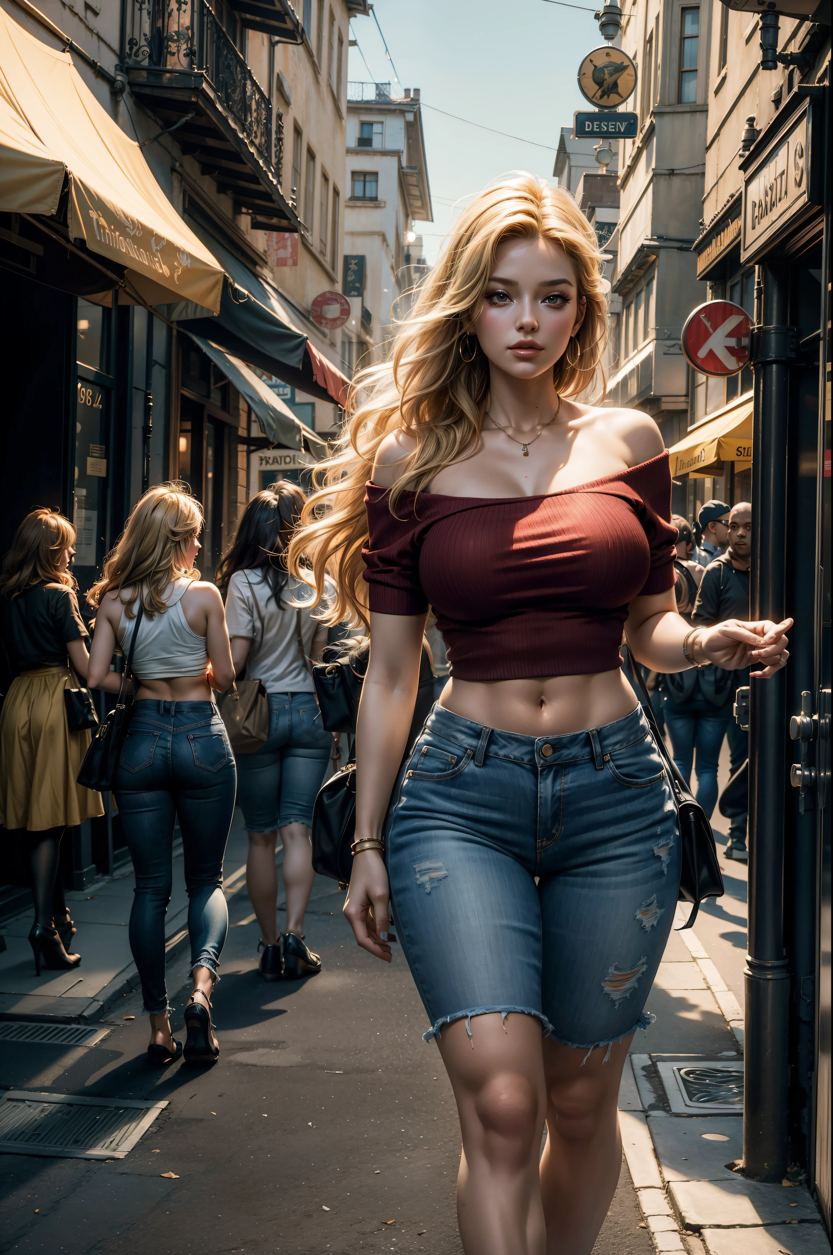 ((8k, Masterpiece)) NSFW, araffe woman, big breasts, in her shorts - SeaArt AI