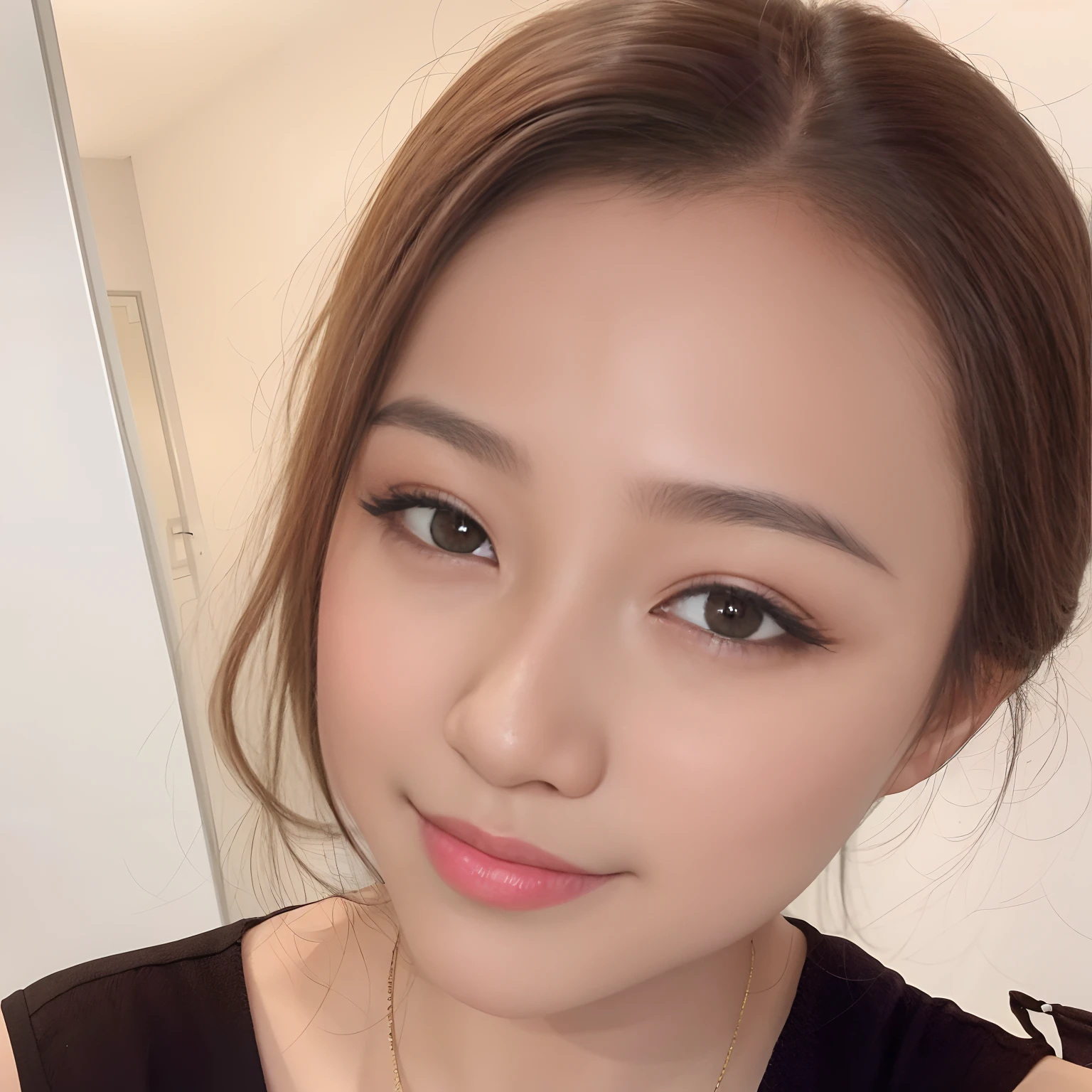 there is a woman that is taking a selfie in a mirror, xintong chen, 2 7 years old, 2 8 years old ...