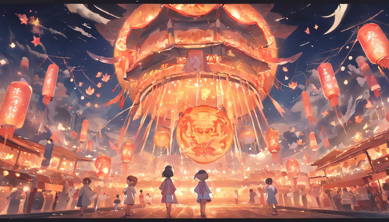 Mid-Autumn Festival、Moon、themoon、Star of the Sun、Mooncake stalls ...