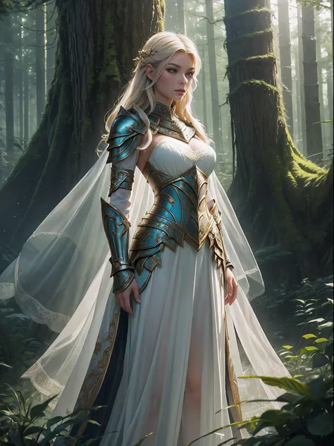 "(Captivating Astrid: 1.3), (beauty+powerful: 1.2), (intricately crafted armor: 1.1), (stands ...