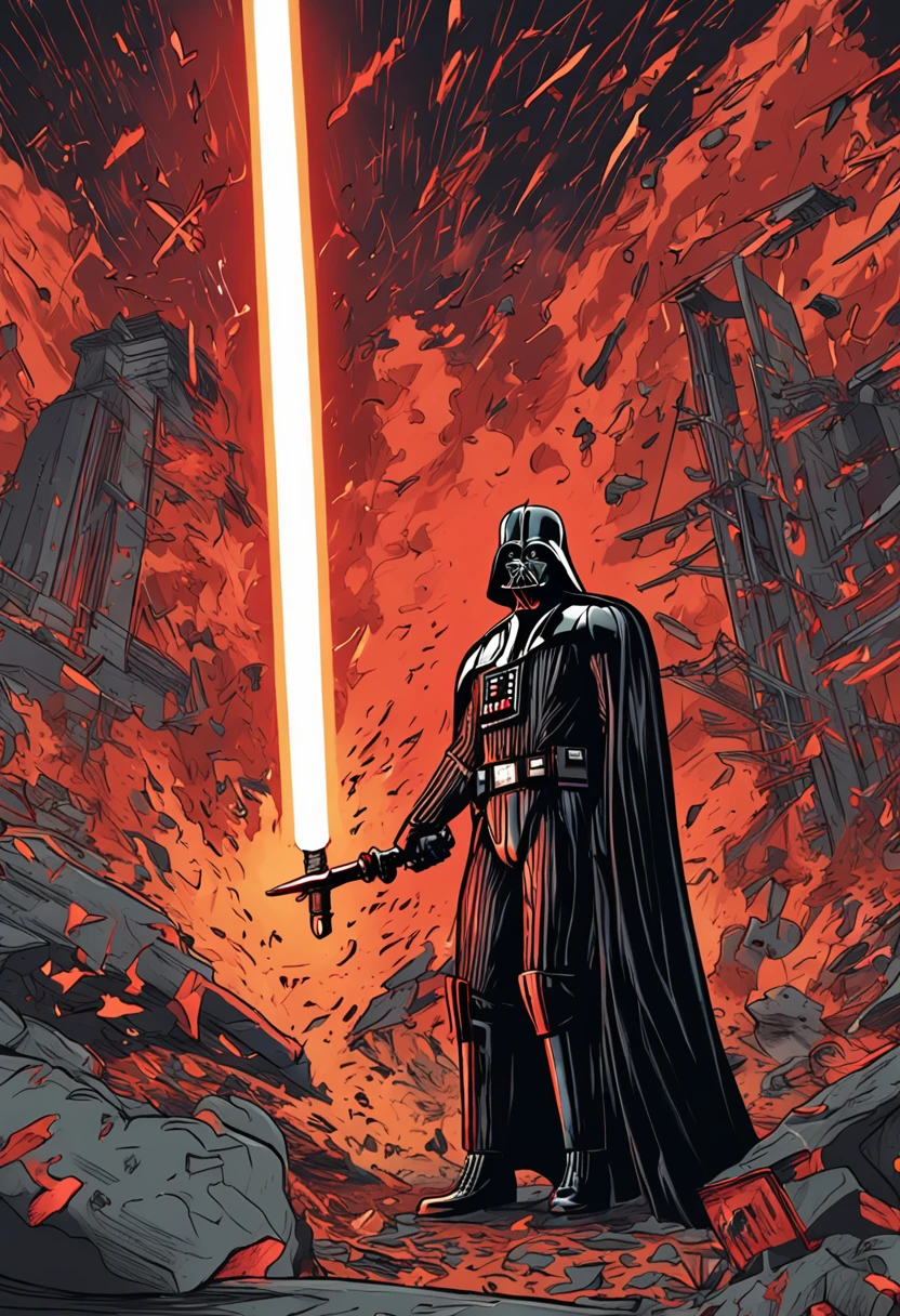 Dart vader star wars art by mike vandervel - SeaArt AI