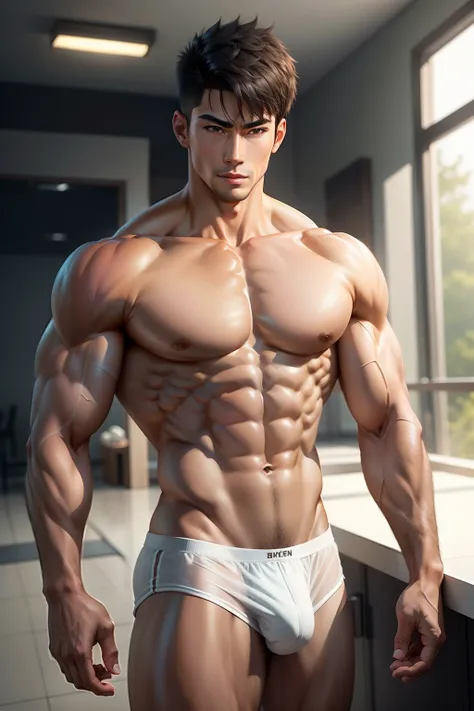 Muscular macho - SeaArt AI