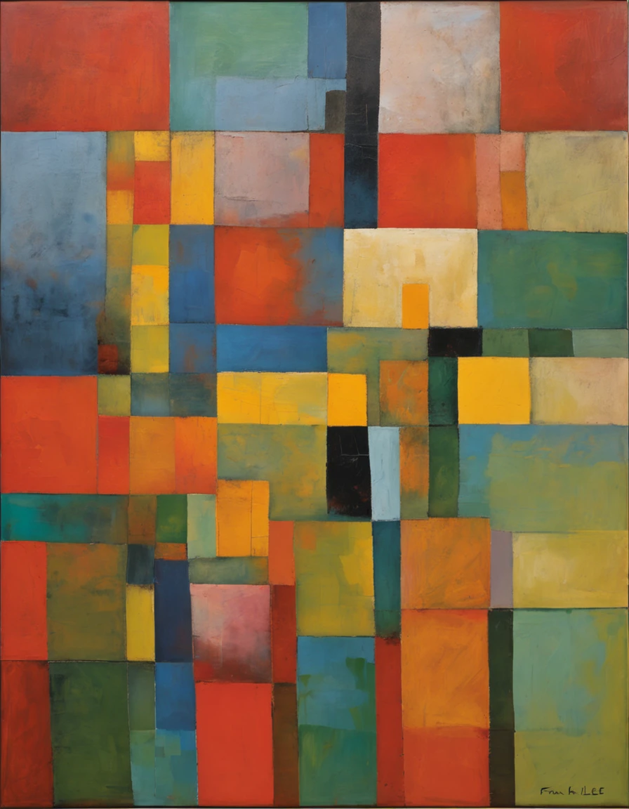 abstract paintings, cubism, Paul Klee, (saddened, clown:1.5) - SeaArt AI