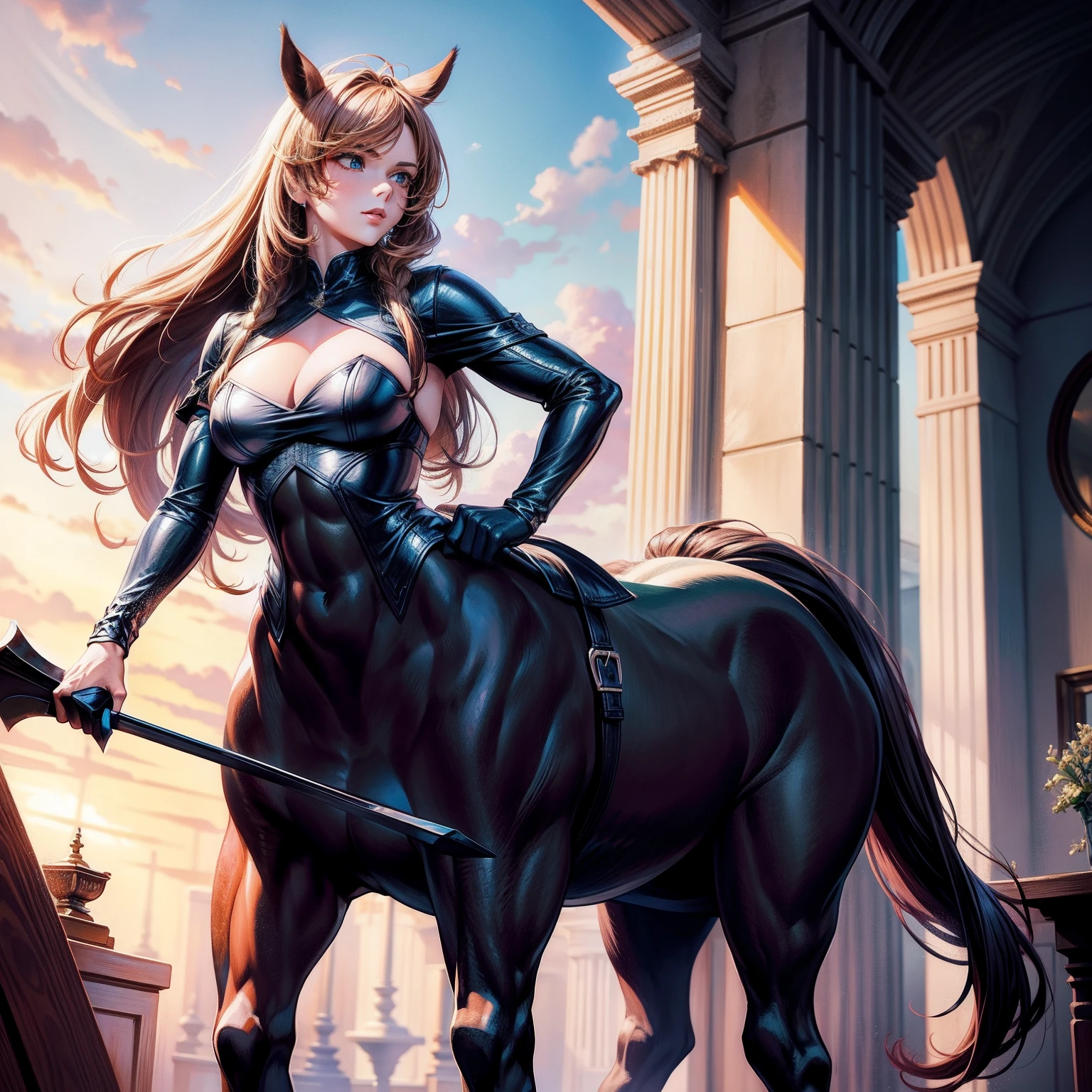 centaur horse，Beautuful Women - SeaArt AI