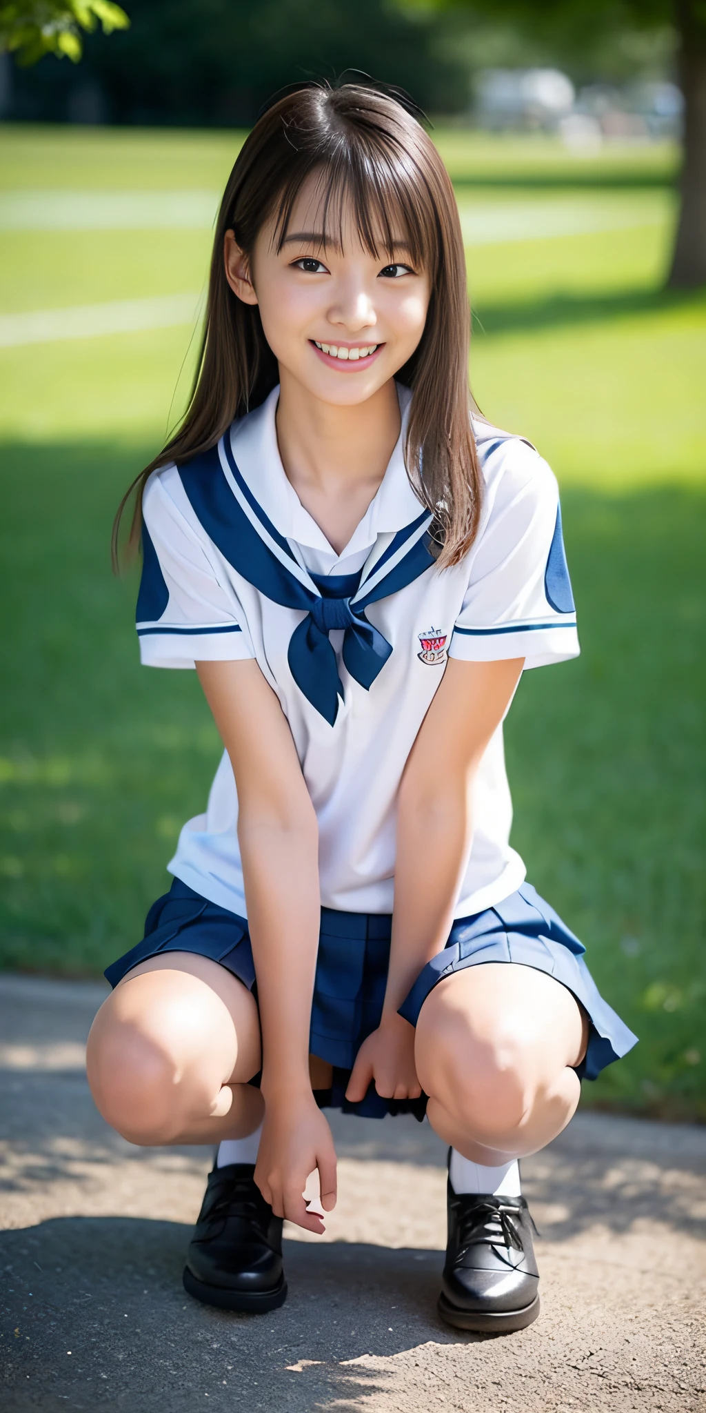 neat college girl, petite pers - SeaArt AI