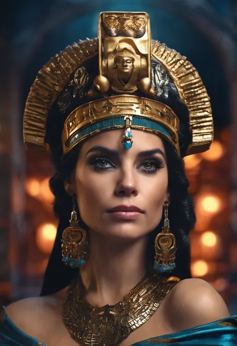 hyper-realistic beautiful portrait of Cleopatra, beautiful face, pretty ...