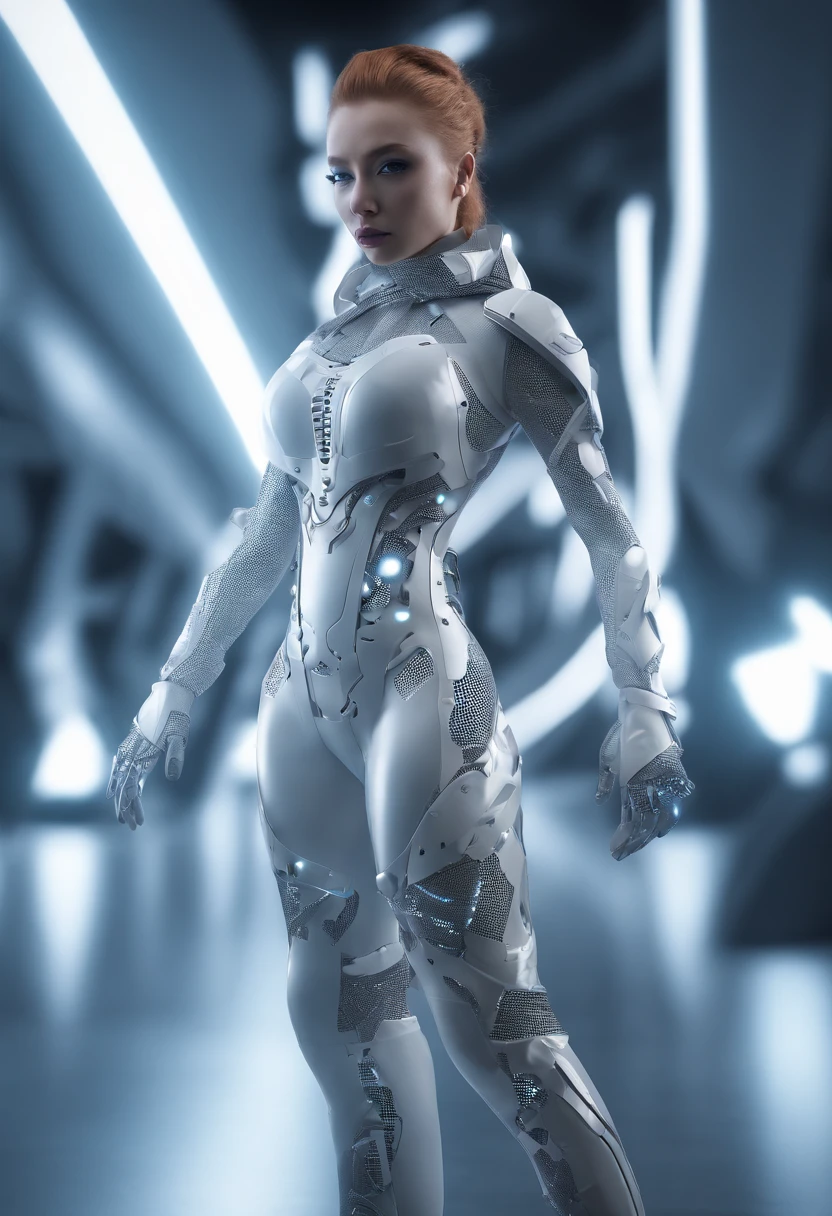 A ginger lady, divine and elegant, with a sexy and clean class formal late baroque rococo queen ...