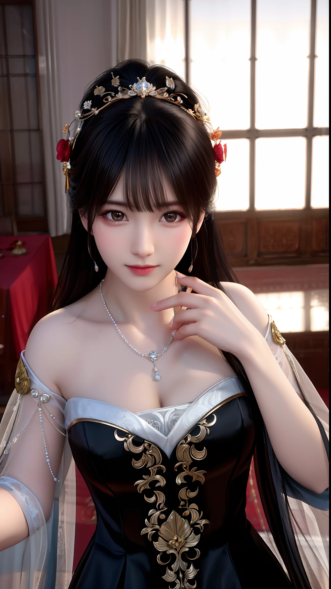 best quality, masterpiece, highres, 1girl, china wedding dress - SeaArt AI