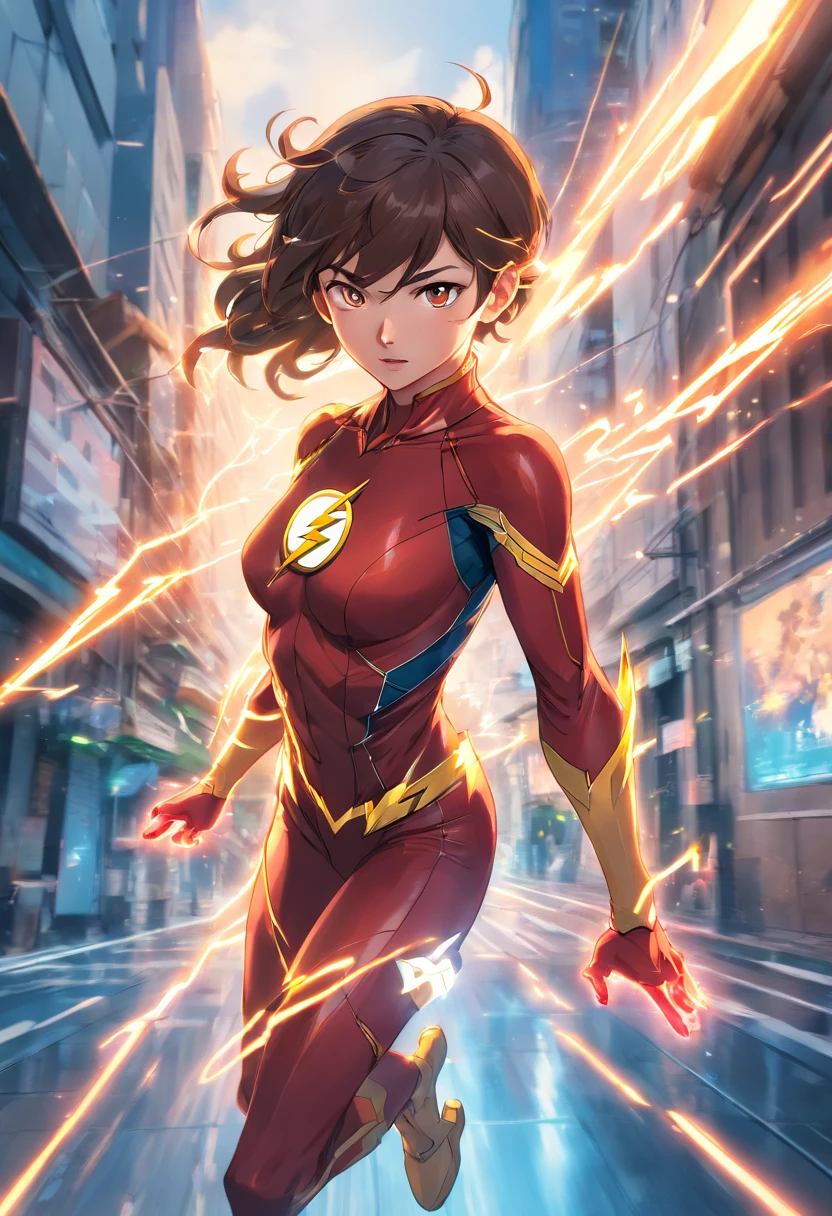 The Flash in Action, Mcu, Melhor Pose de Entrence, ultra detalhe, 8k - SeaArt AI