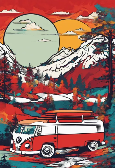 Ready-to-print vector t-shirt art colorful graffiti illustration of a ...