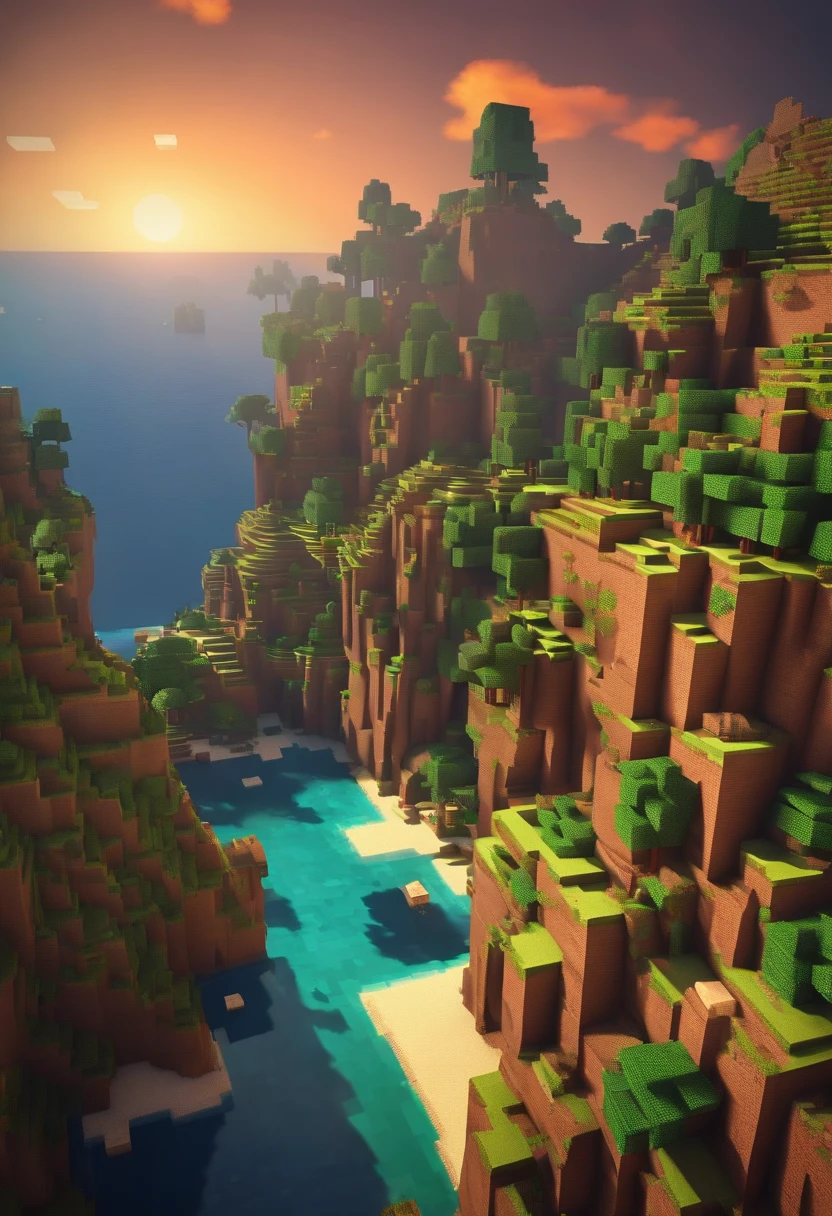 minecraft 3d arte mega steve - SeaArt AI