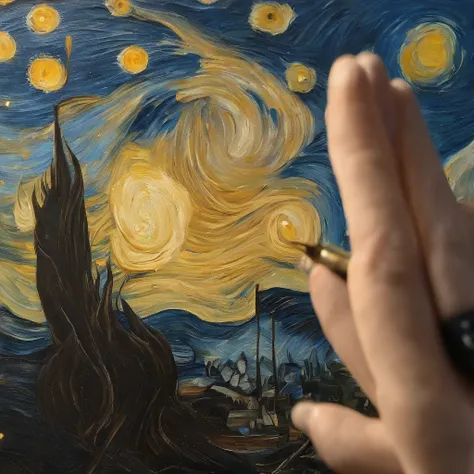 Coarse brushstrokes and wet paint，Fibonacci，the golden ratio，Melted wax ...