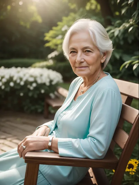 RAW photo, portrait of a beautiful 70 year old woman, wrinkled face ...