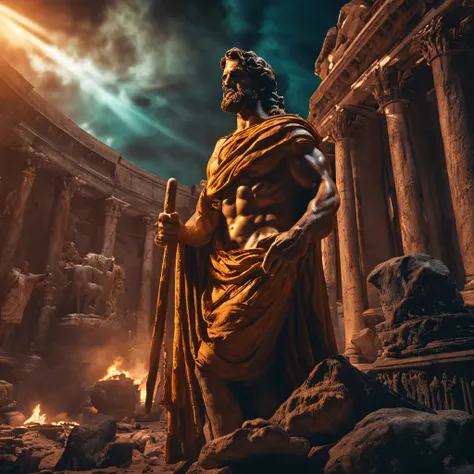 An image of the Roman god Pluto, dios del inframundo romano, god Pluto ...