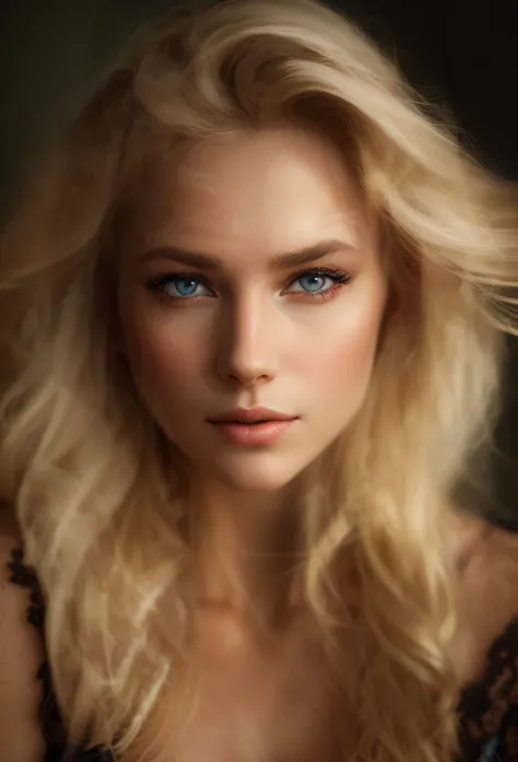 A Close Up Portrait Of An Elegant Woman With Strikingly Long Flowing