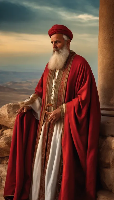 The apostle Paul looked at the screen, Long clothes, religion, Ultra photo realsisim - SeaArt AI