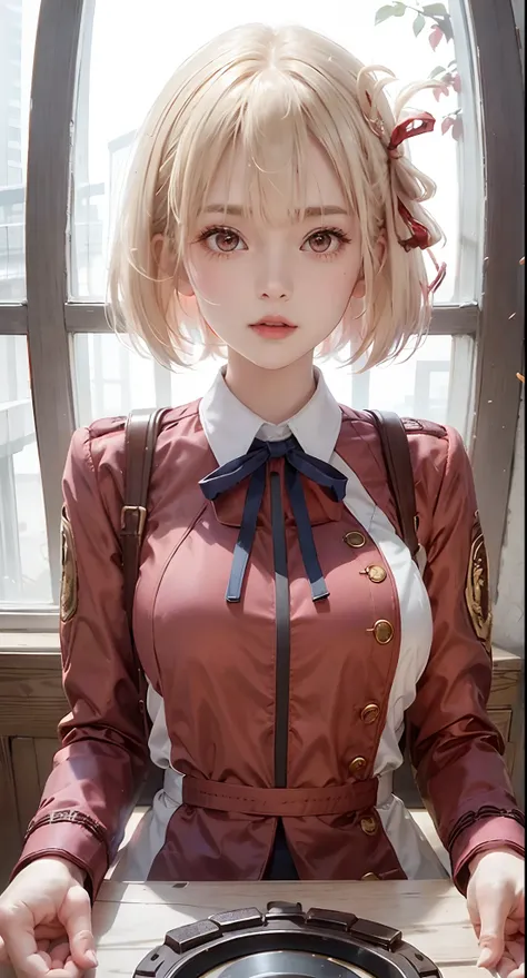 Chisatonishikigi Nishikigi Chisato Short Hair Bangs Blonde Hair