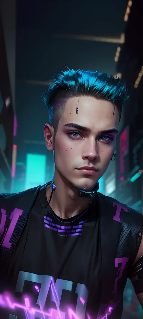 Inocent Boy Cyberpunk Background - SeaArt AI Inocent Boy Cyberpunk Background - SeaArt AI