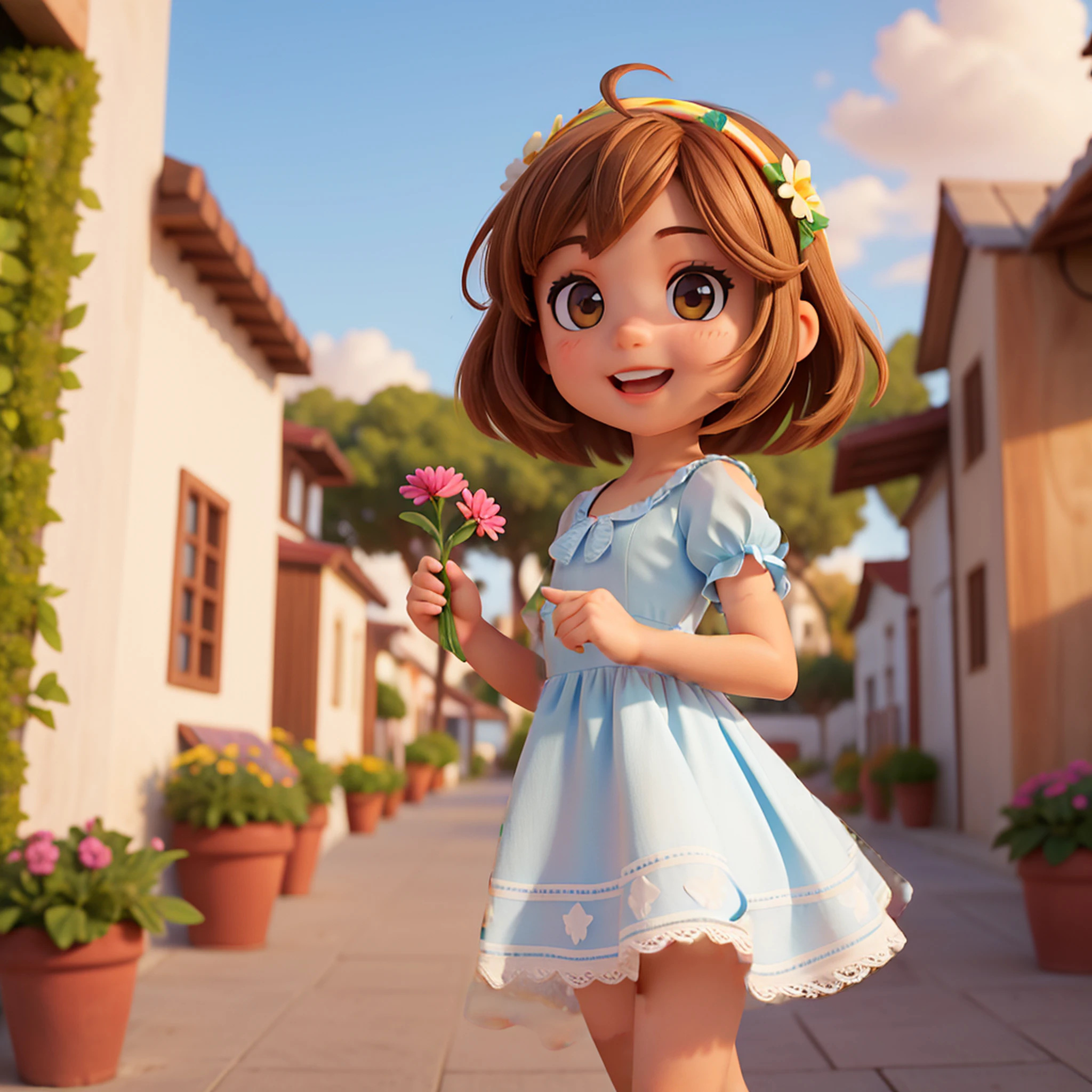 Blue Dress Seaart Ai