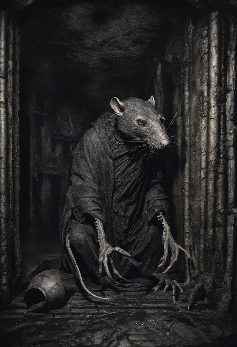Sewer dark rat light - SeaArt AI