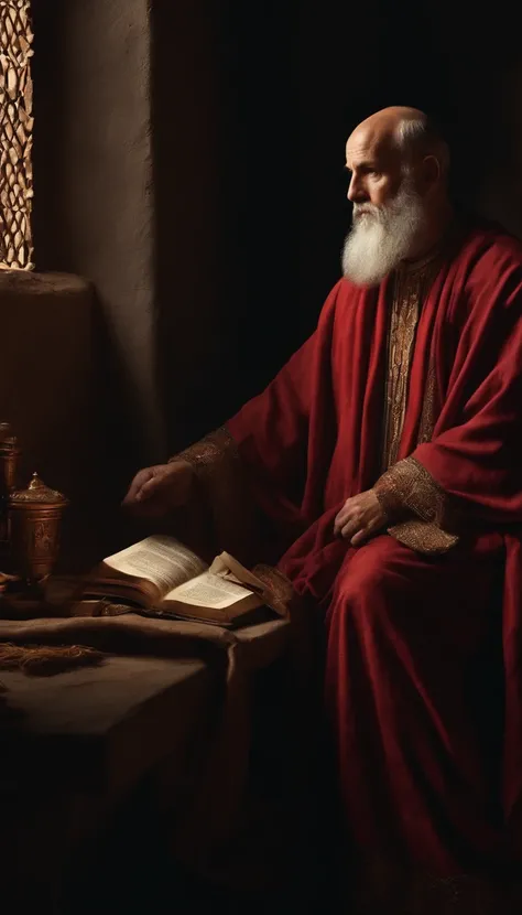 The apostle Paul looked at the screen, Long clothes, religion, Ultra photo realsisim - SeaArt AI