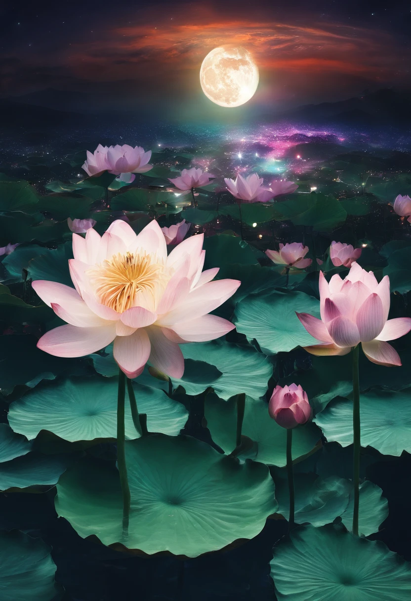 (tmasterpiece，Authentic photography，Concise composition：1.5），the night ...