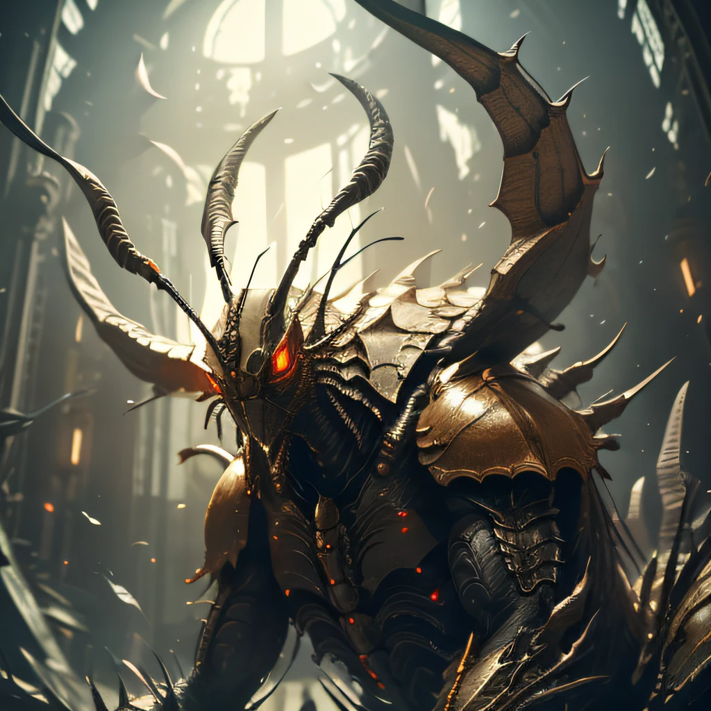 Giant insect monster，Eight legs，Hard carapace - SeaArt AI