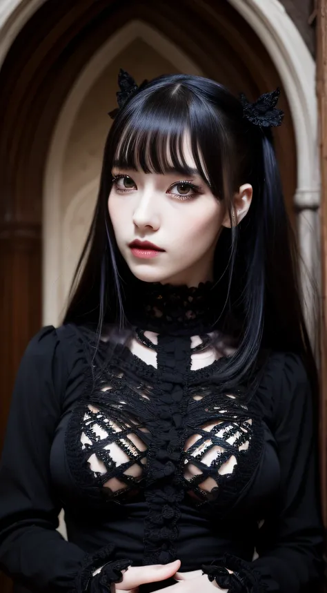 Gothic lolita、From above,｟Col - SeaArt AI