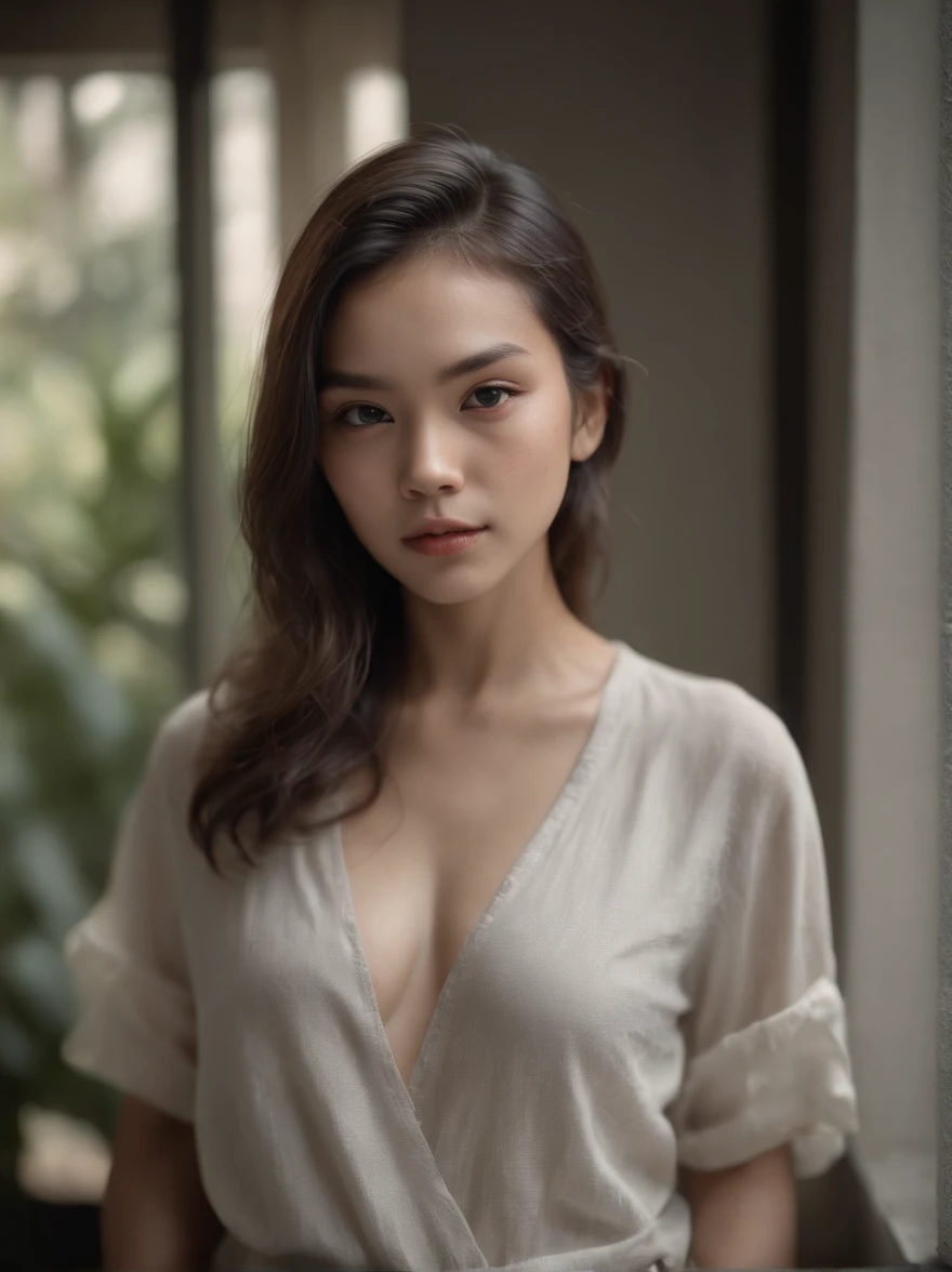 analog style, model shoot style, (full body:1.7) RAW photo of a Thai girl, 1girl, ((cute face: 1 ...