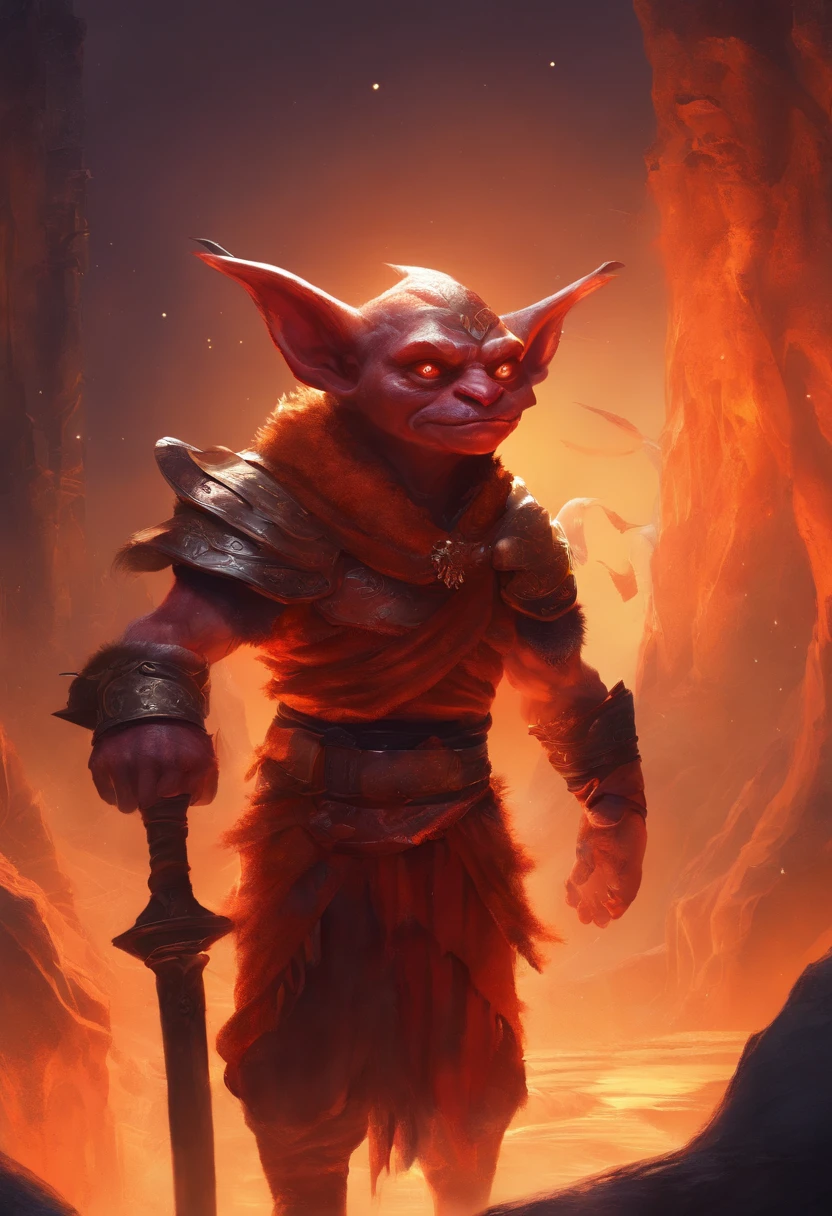 A red-skinned goblin (inspecte - SeaArt AI