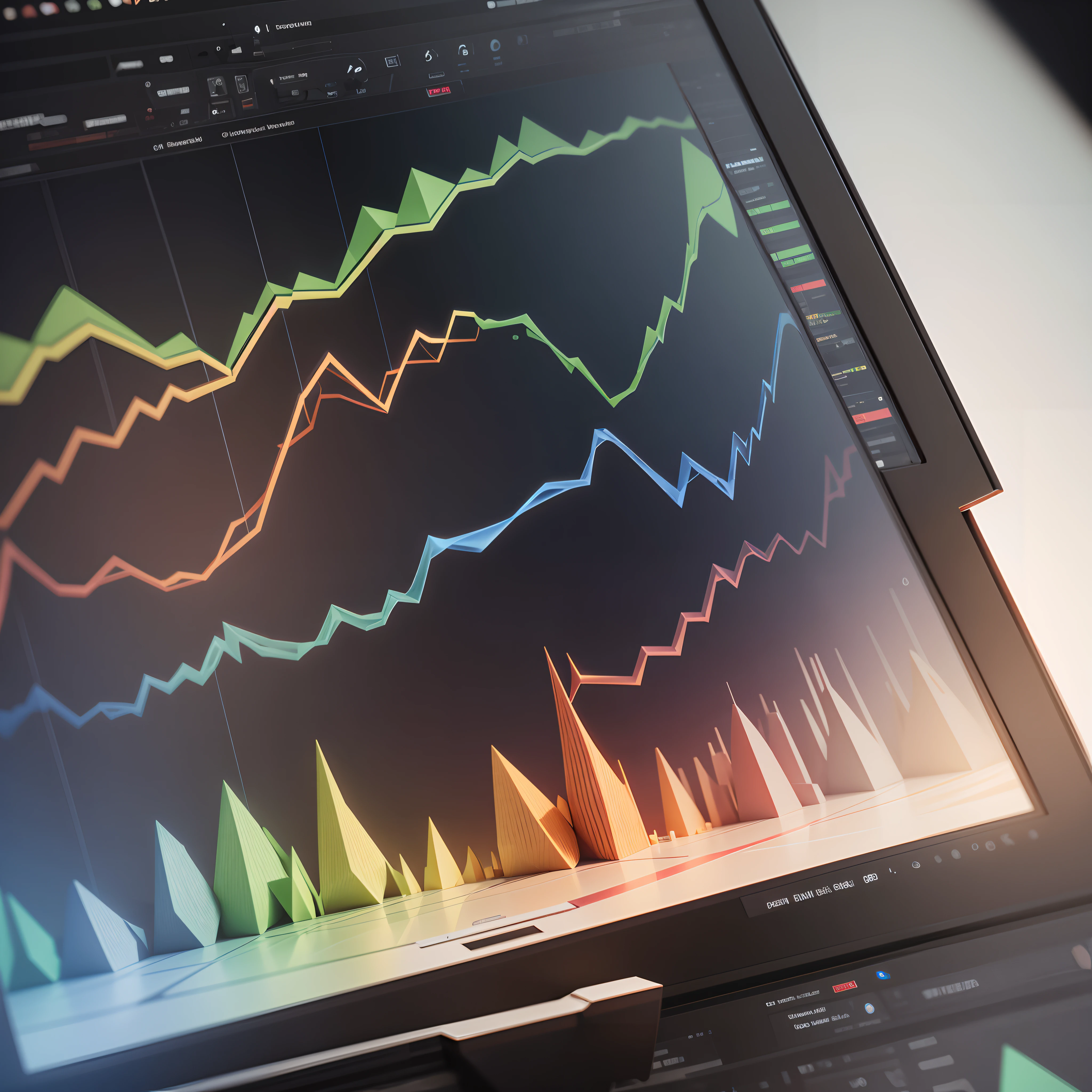 Engaging 3D visualization featuring stunning graphs - SeaArt AI