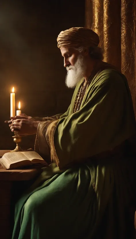 The apostle Paul looked at the screen, Long clothes, religion, Ultra photo realsisim - SeaArt AI