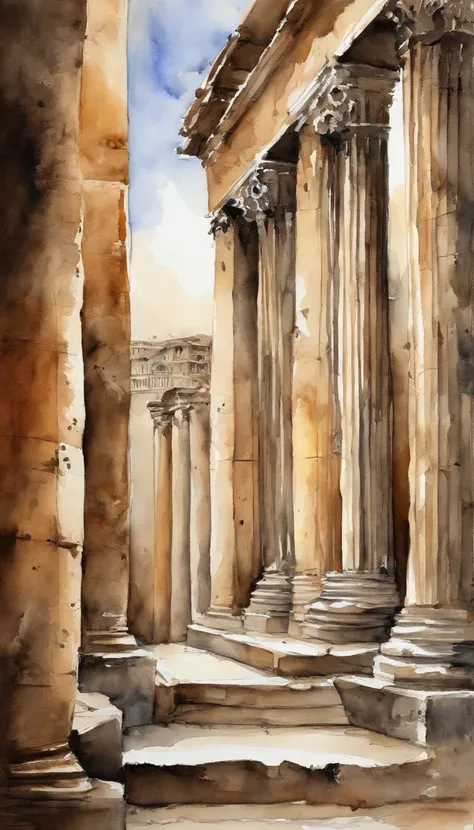 greco roman architecture - SeaArt Al - Free Al Art Generator