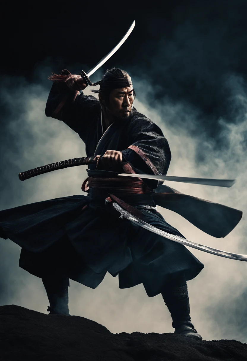 Samurai Swordsmanship: Create an image showcasing a samurai warrior ...
