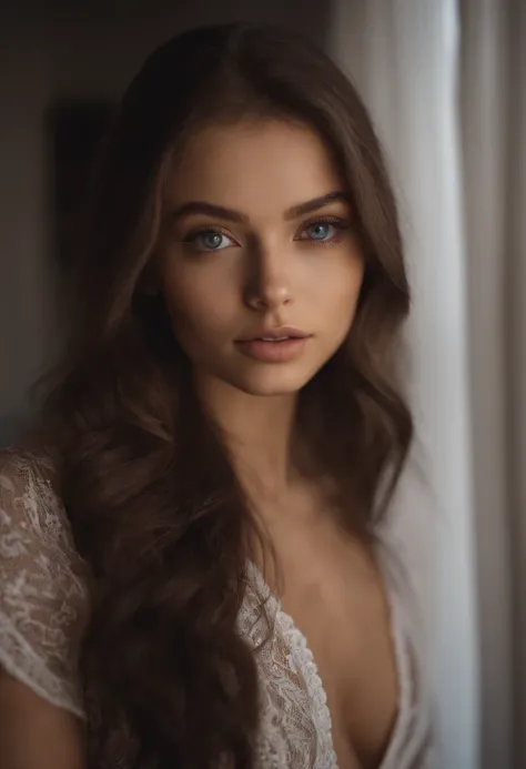 Sexy Girl With Blue Eyes She Is Naked Portrait Sophie Mudd Portrait
