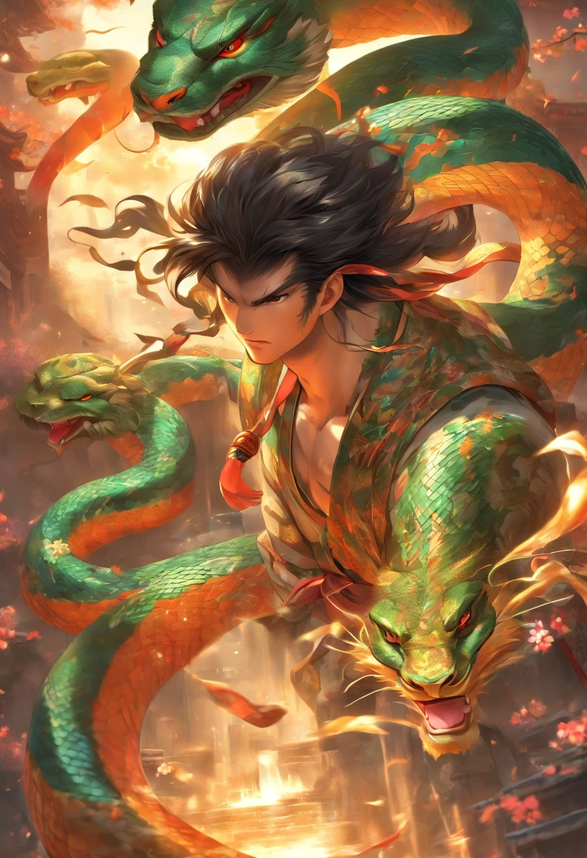 (((Half-snake, half-Human body))) best quality, ultra-high resolution ...