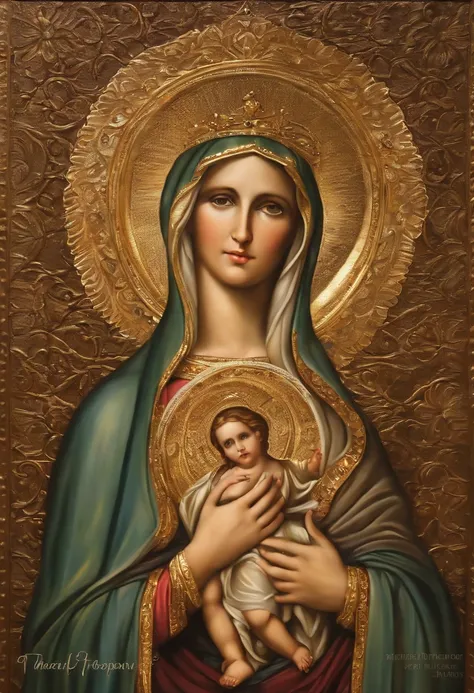 painting of Mary, mother of God - SeaArt AI