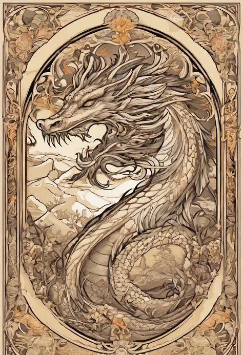 dragon outline - SeaArt Al - Free Al Art Generator
