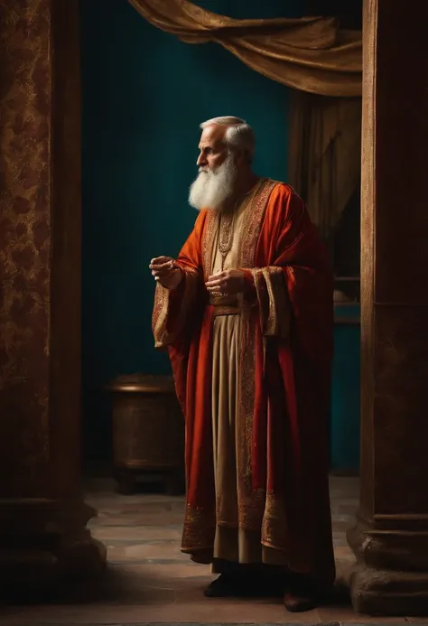 The apostle Paul looked at the screen, Long clothes, religion, Ultra photo realsisim - SeaArt AI