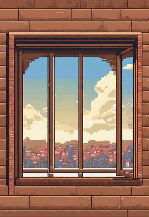 pixel art window - SeaArt Al - Free Al Art Generator